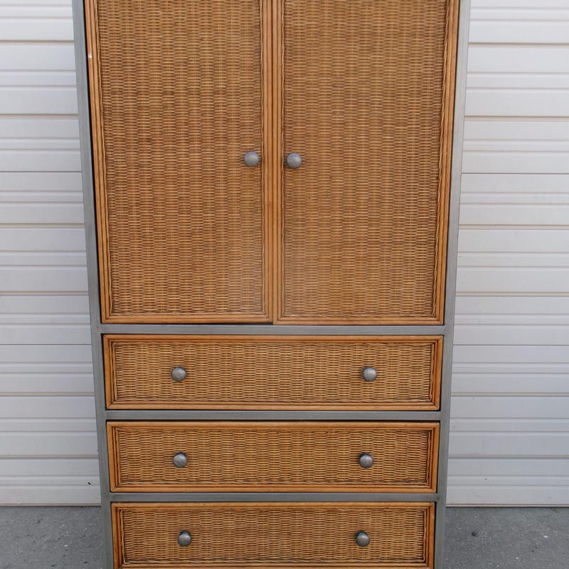 Rattan Armoire - Etsy
