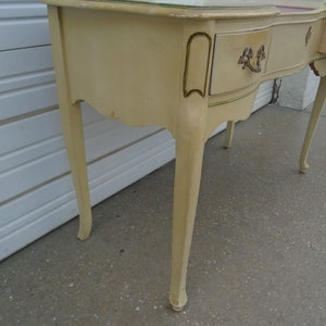French Vanity Dressing Table Desk Country Provincial Mirror Cottage ...