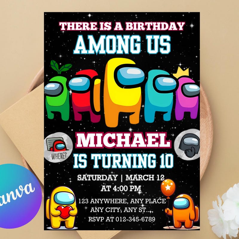 Space Themed Kid Invite - Etsy