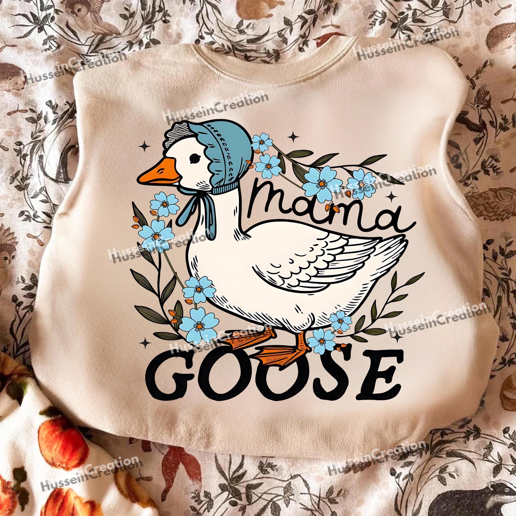 Floral Mama Goose Svg, Funny Mom Svg, Watercolor Goose Mom Svg, Goose ...