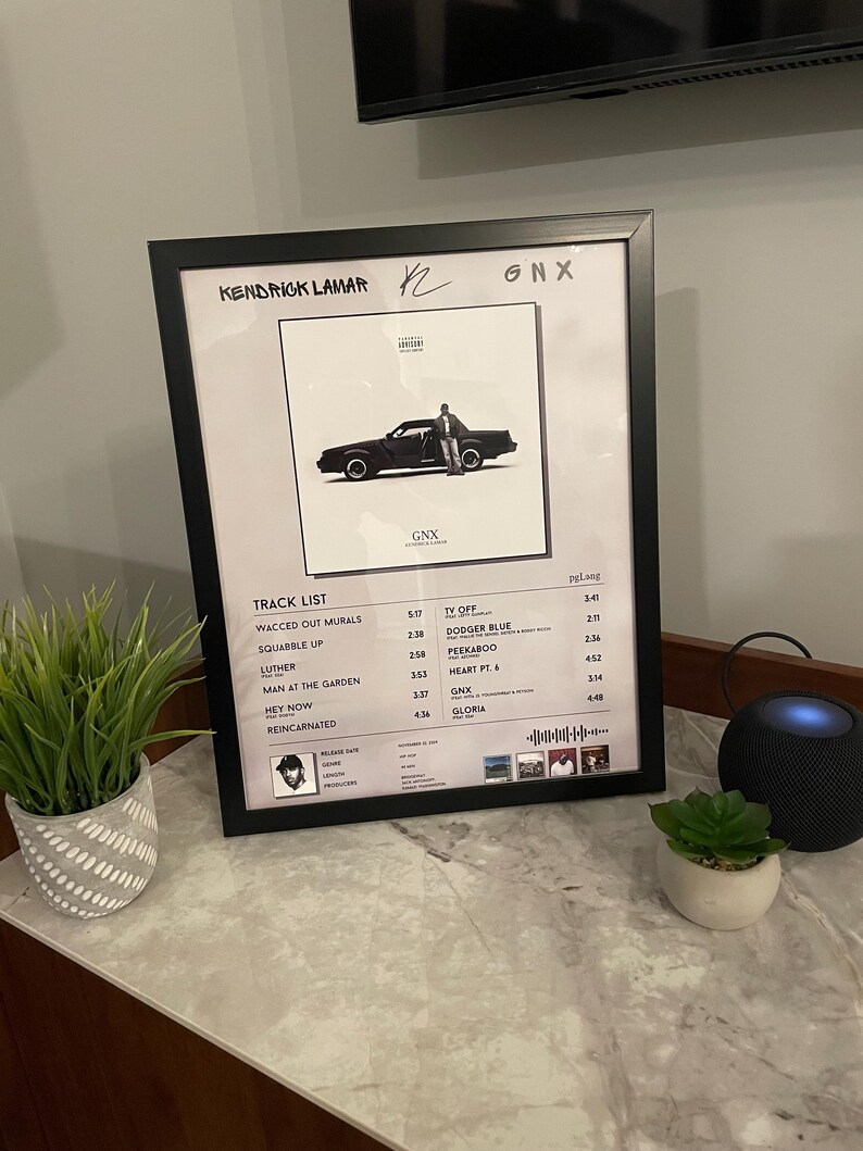 Custom Kendrick Lamar Album Poster (GNX) - Etsy