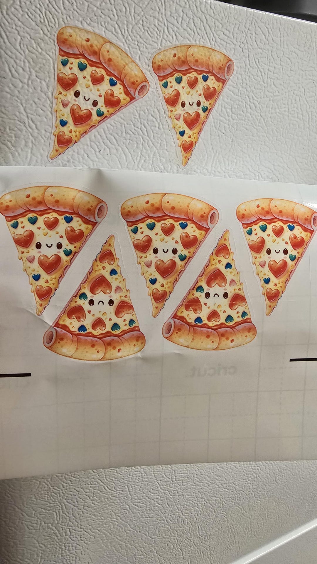 10 Cute Pizza Stickers | Transparent Waterproof Vinyl Pizza Stickers ...