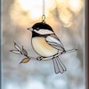 DIGITAL DOWNLOAD Chickadee in Flight Stained Glass Pattern - Etsy