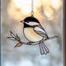 Chickadee Stained Glass Pattern, Bird Stained Glass Pattern, Bird ...