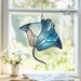 Stingray Stained Glass Pattern, Stingray Fish Suncatcher, Stingray ...