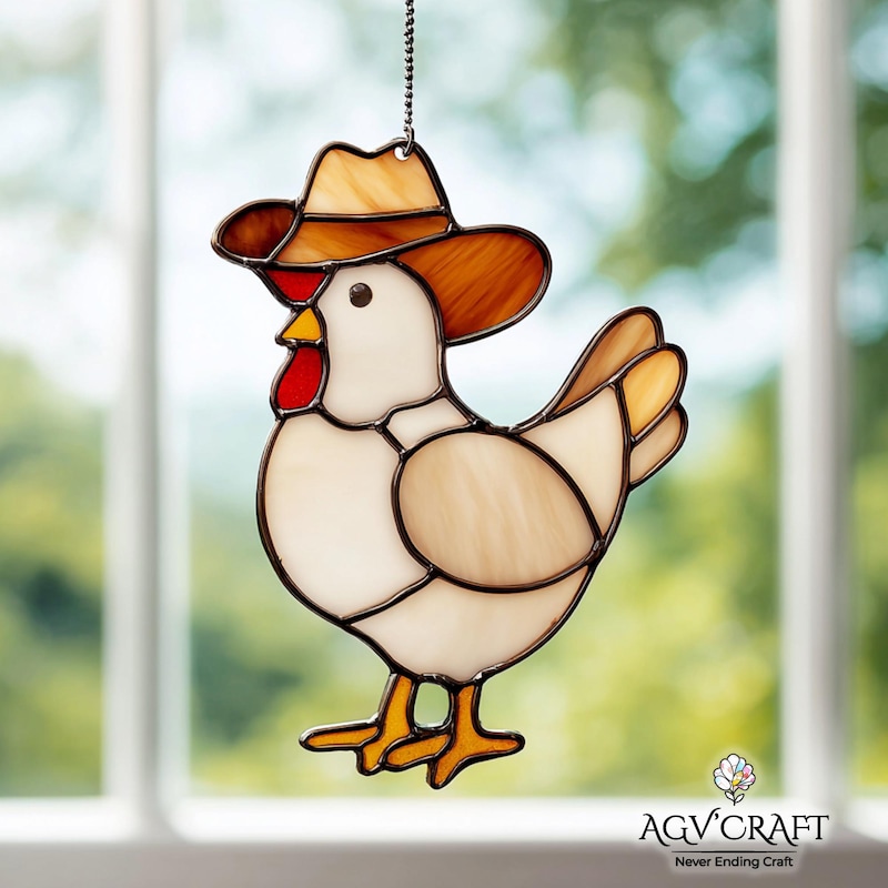 Glass Pattern Chicken - Etsy