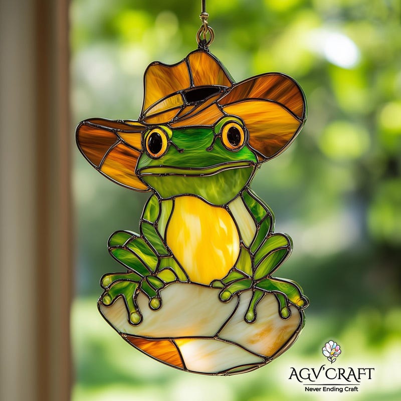 Stained Glass Frog - Etsy