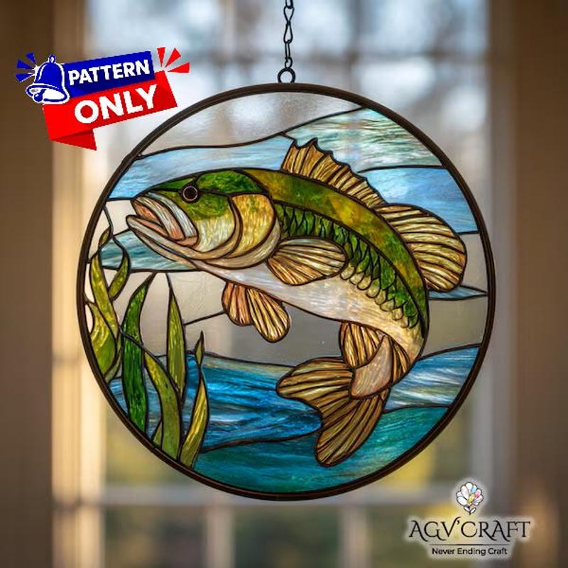 Bass Stained Glass - Etsy