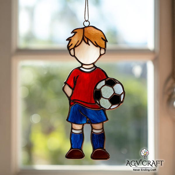 Stained Glass Soccer - Etsy