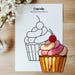 Cupcake Stained Glass Pattern, Sweet Cupcake Suncatcher, Cake Stained ...