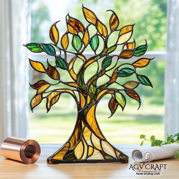 Tree of Life Stained Glass Pattern - Etsy