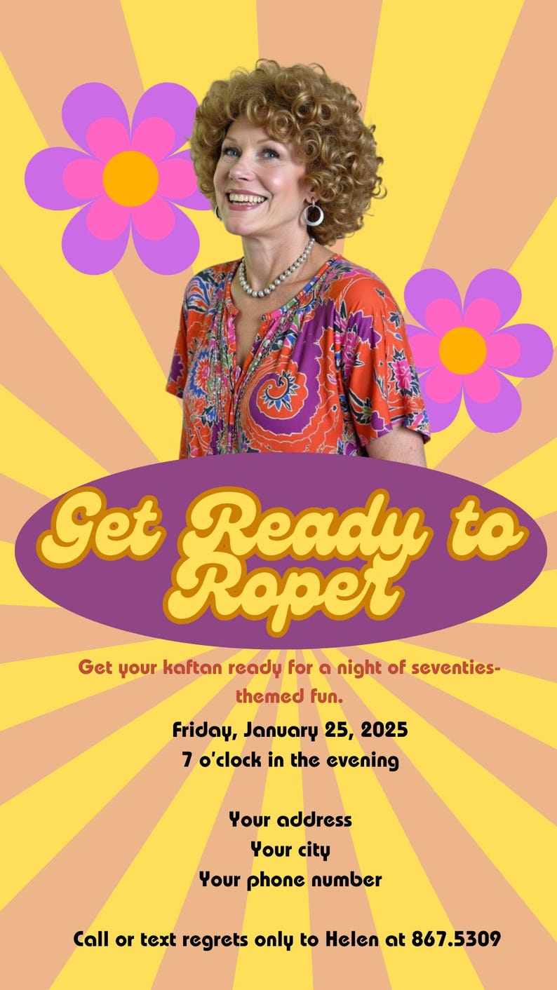 Purple Roper Romp Customizable Invite Template - Etsy
