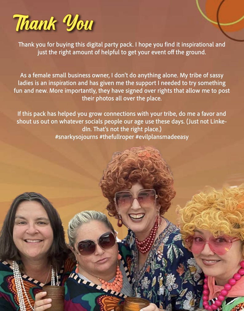 Mrs. Roper Party Inspiration Guide: 70s Theme (PDF Download) - Etsy