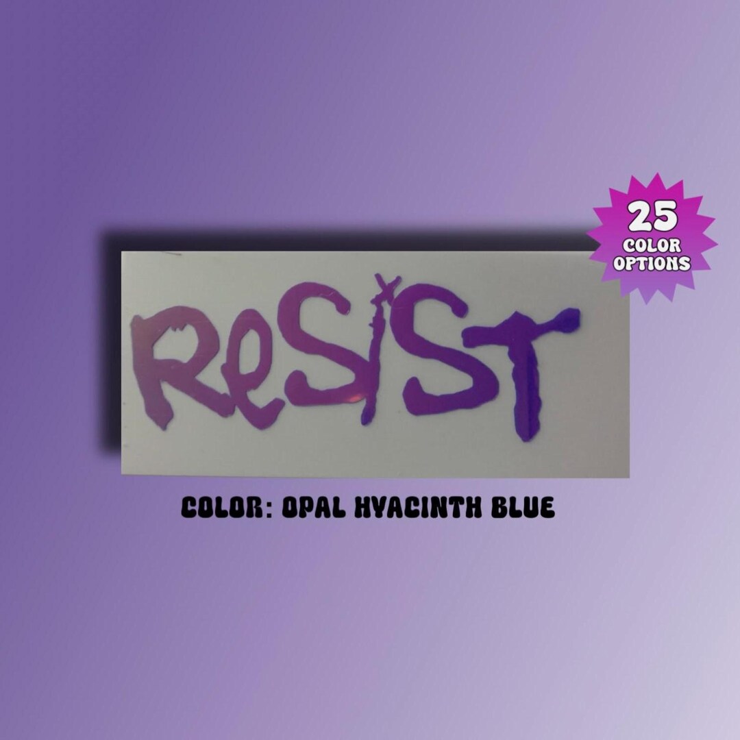 Resist Vinyl Decal, Jinx Inspired Graffiti Car Window or Bumper Sticker ...