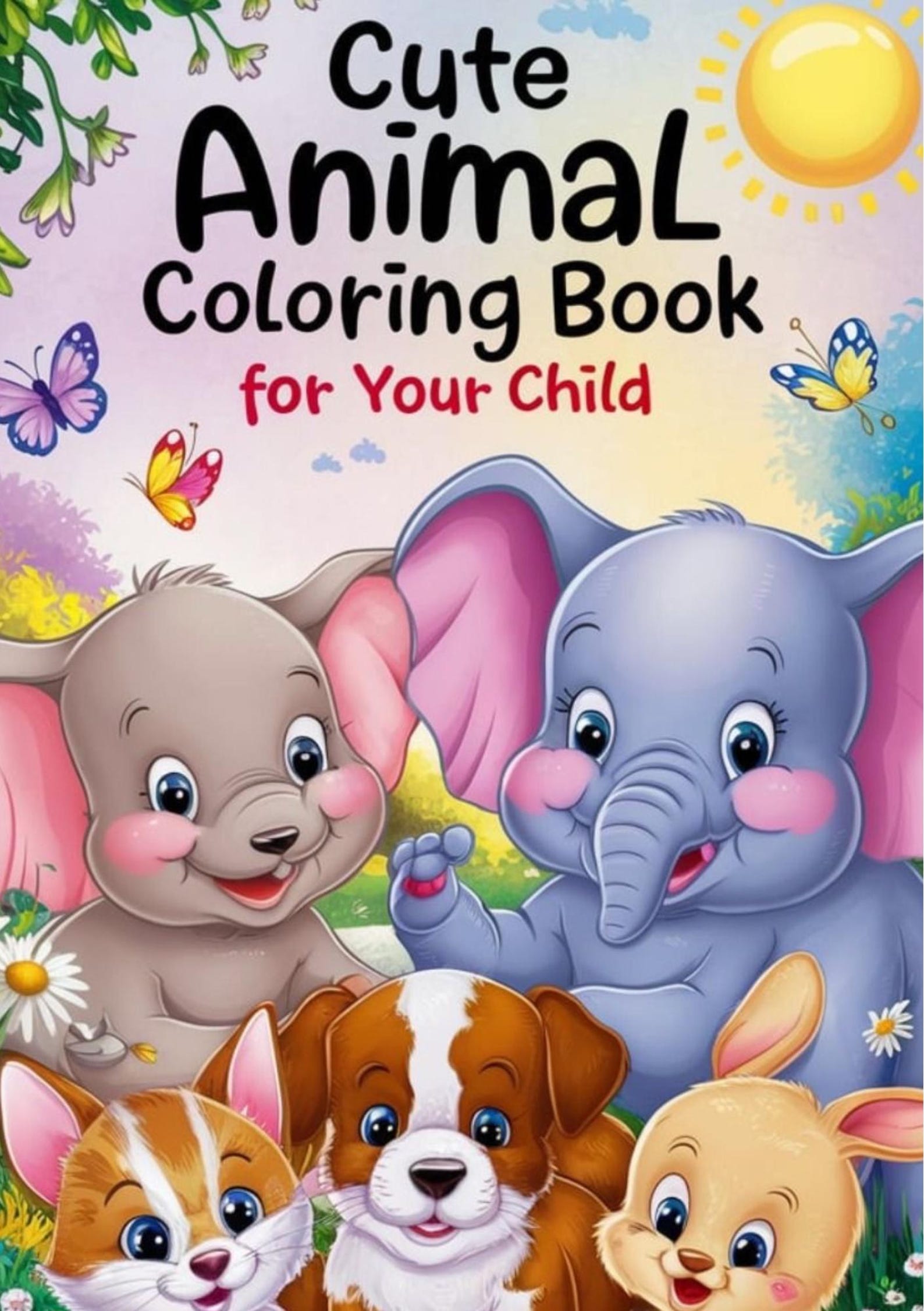 Cute Animal Coloring Book for Your Child - Etsy