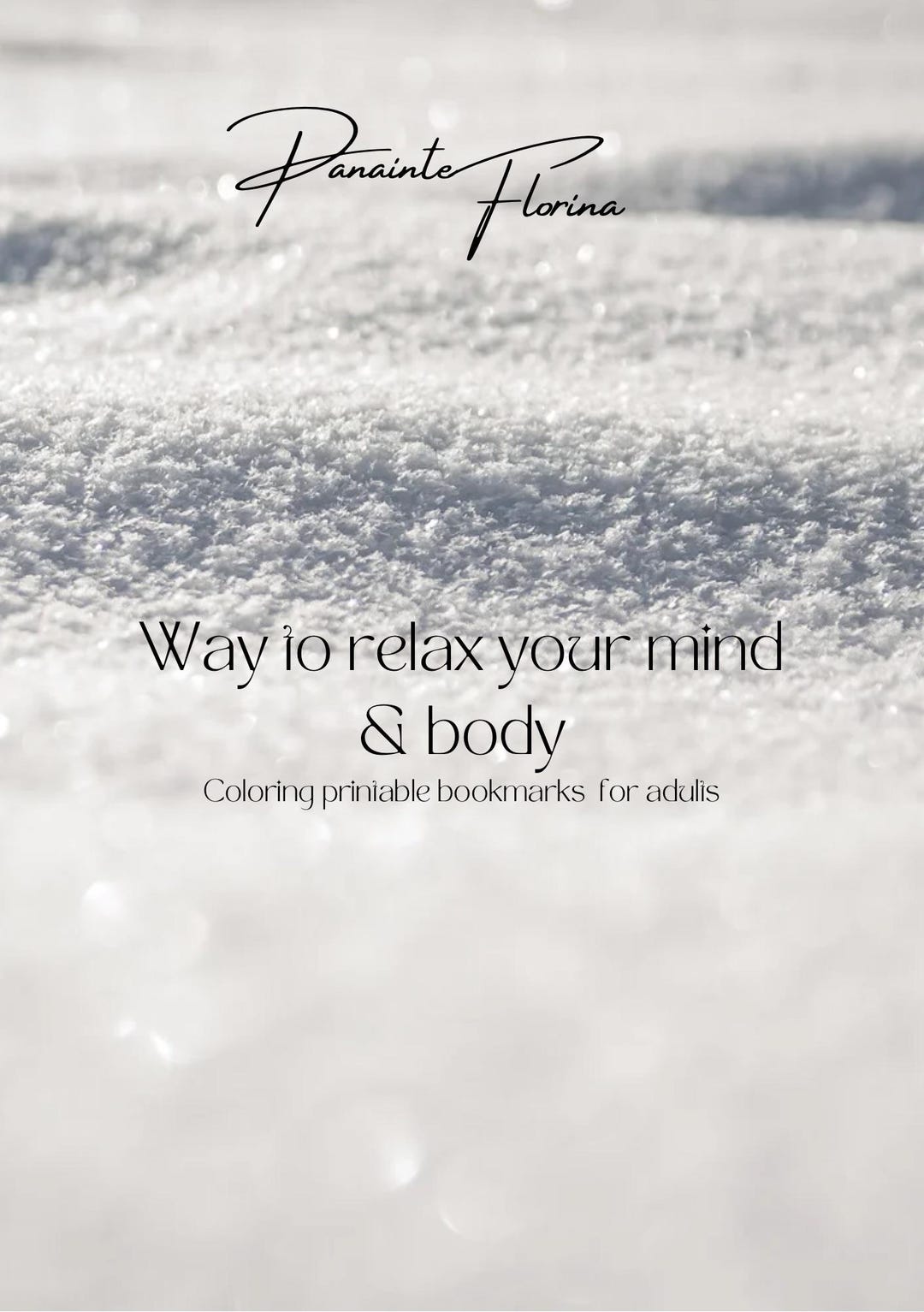 Way to Relax Your Mind & Body | Printable Coloring Bookmarks for Adults ...
