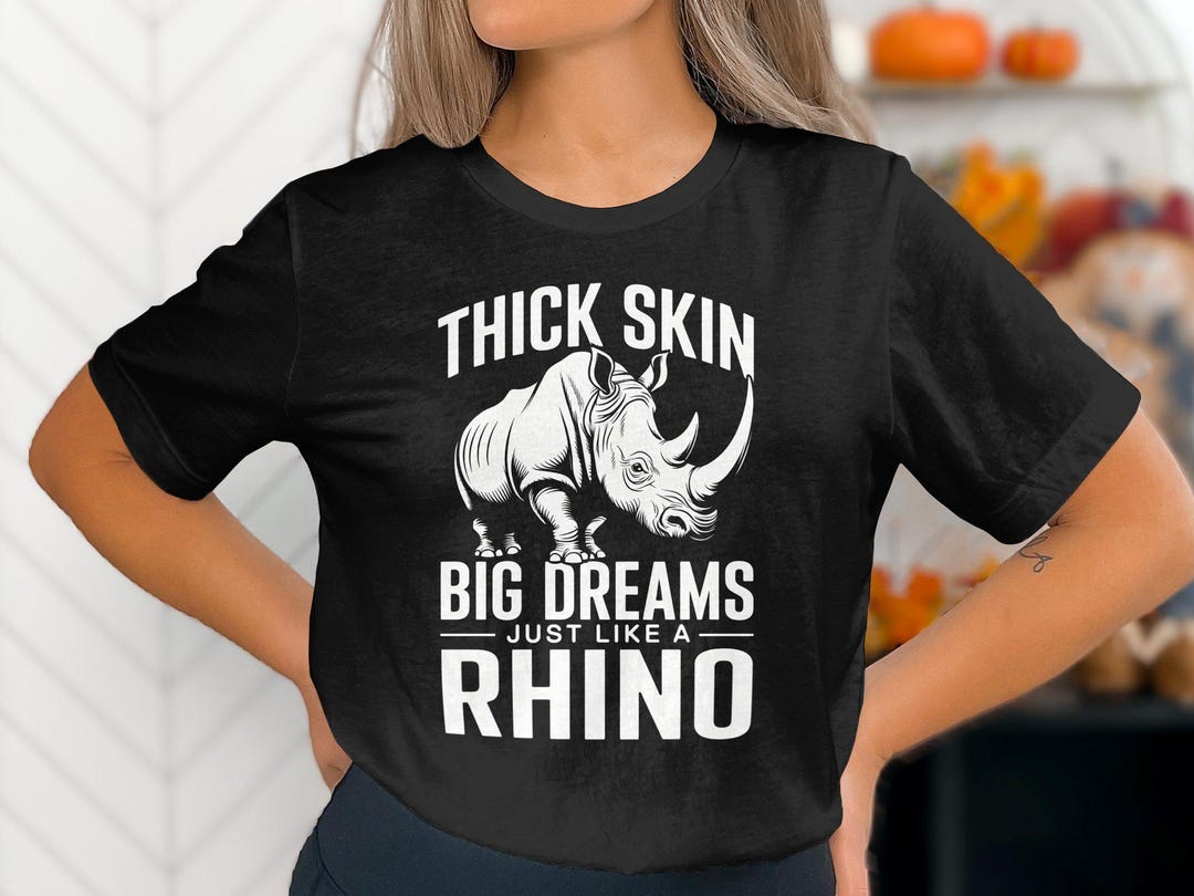 Rhino T-shirt, Motivational Rhino Shirt, Rhinoceros Shirt ...
