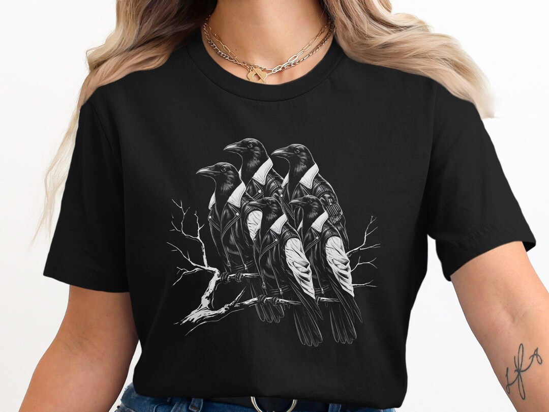 Raven Biker Gang T-shirts, Raven Shirt, Raven Crow Shirt, Crows Shirt ...