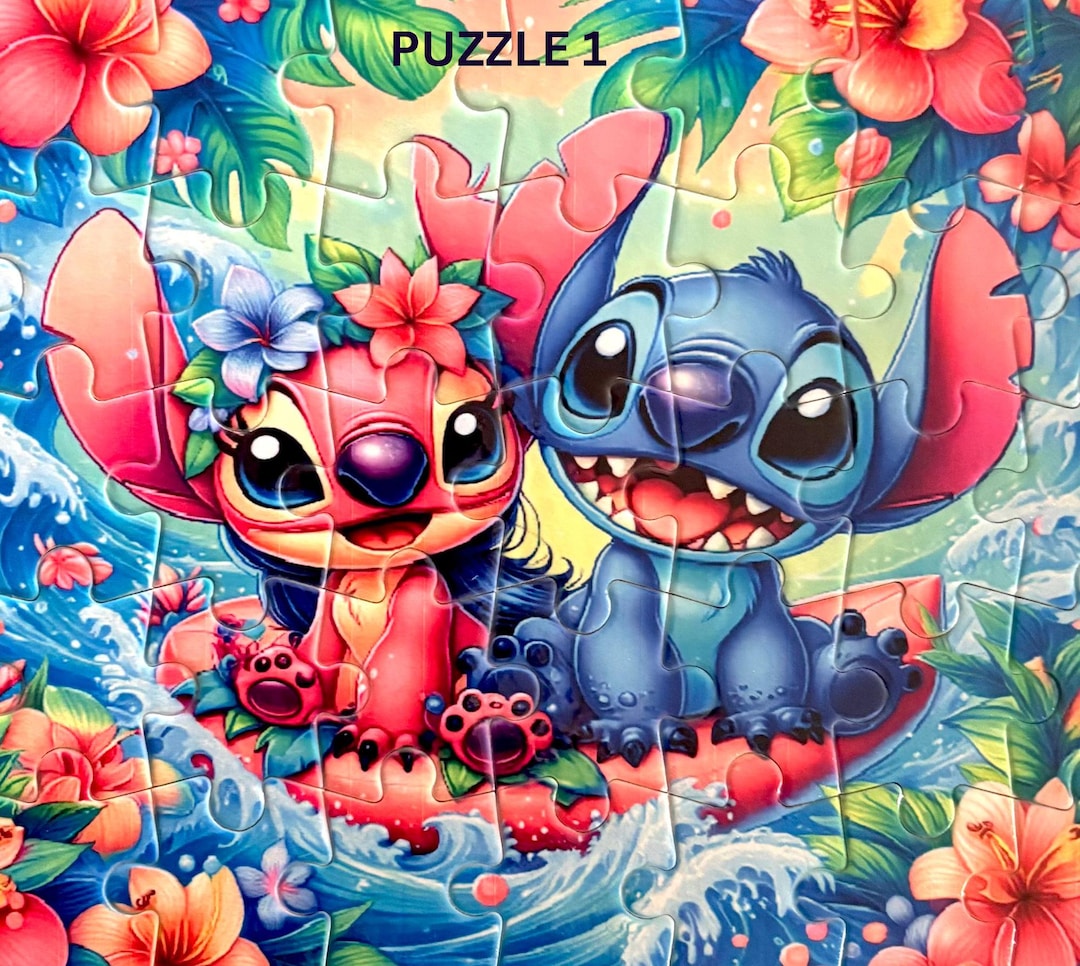 Cartoon 40-piece Puzzle: Animated Prints, Kids Birthday Gift (8x6 ...