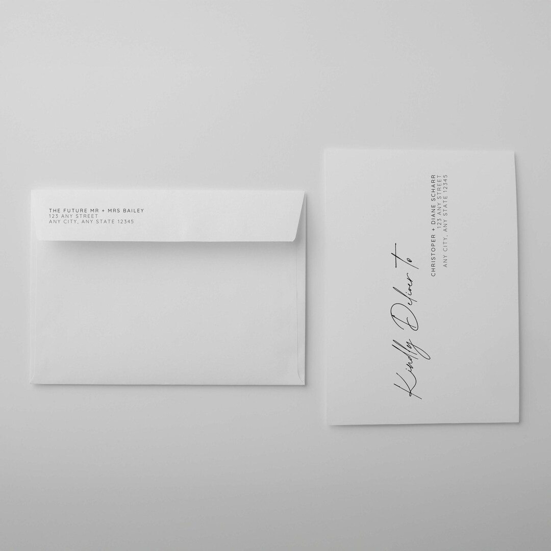 Editable Envelope Template - DIY Canva Envelope Design, Printable for ...