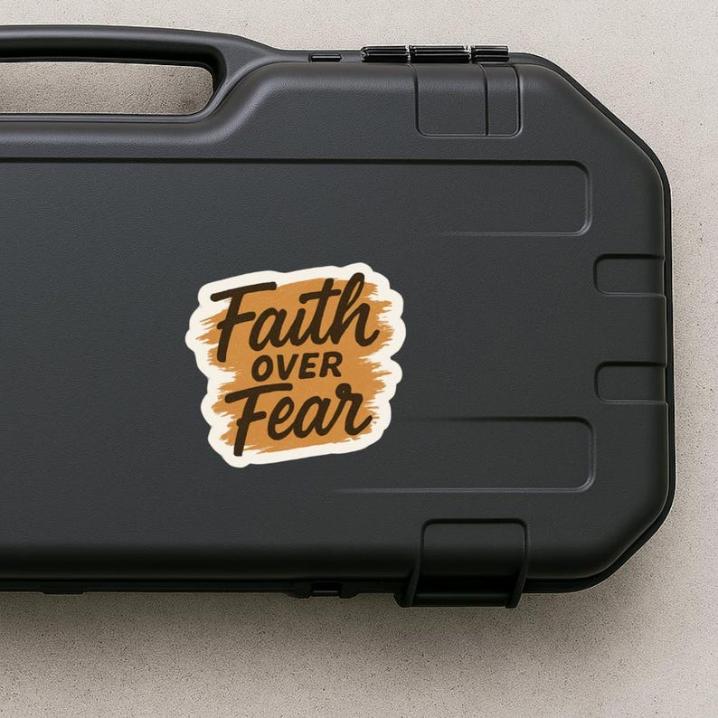Faith Over Fear Sticker: Christian Bible Verse Vinyl Decal - Etsy