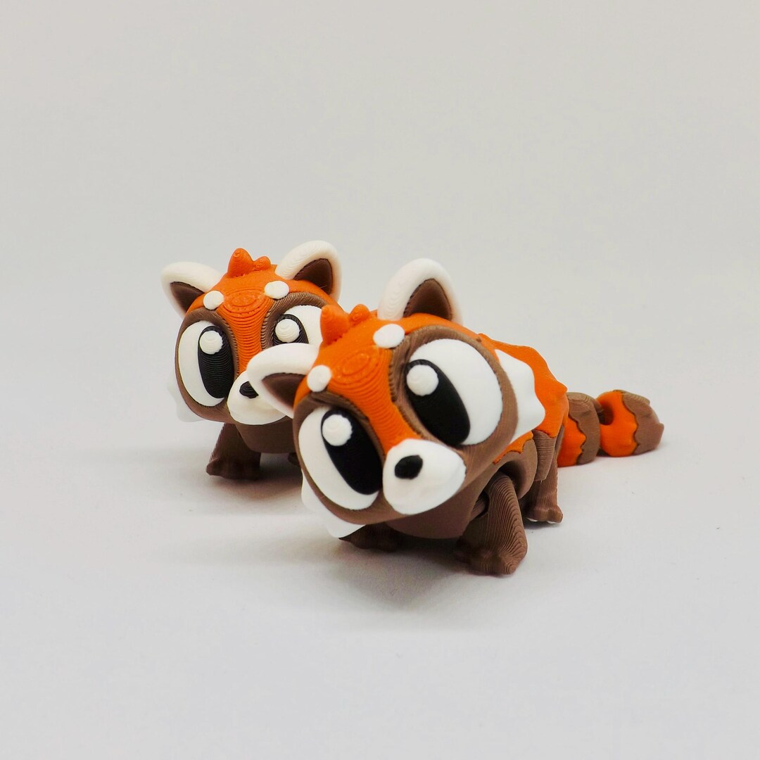 Cute Red Panda | 3D Red Panda Toy | Articulating Sensory Red Panda ...