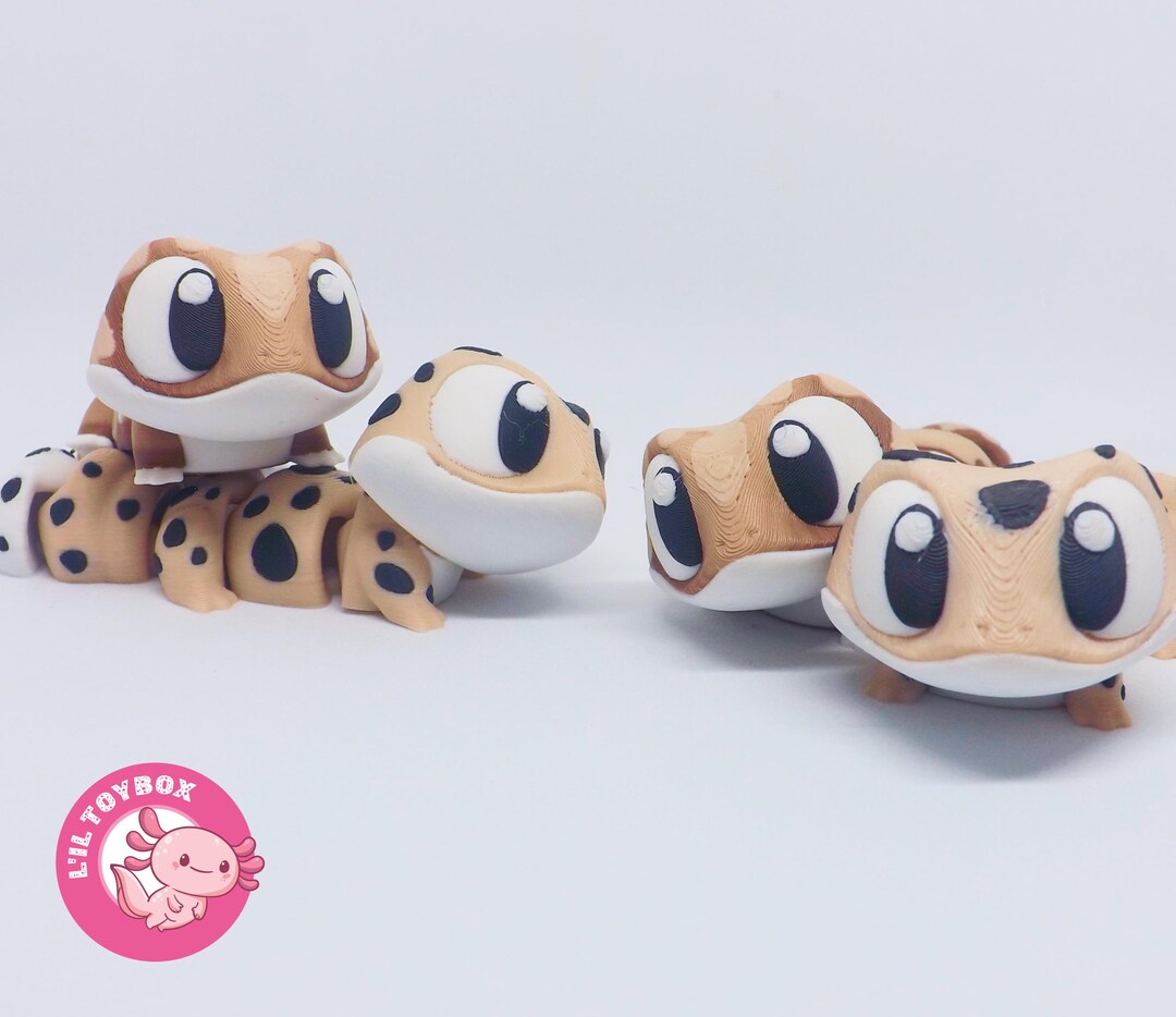 Cute Gecko | Articulated 3D Gecko Toy | Flexible Articulating Sensory ...