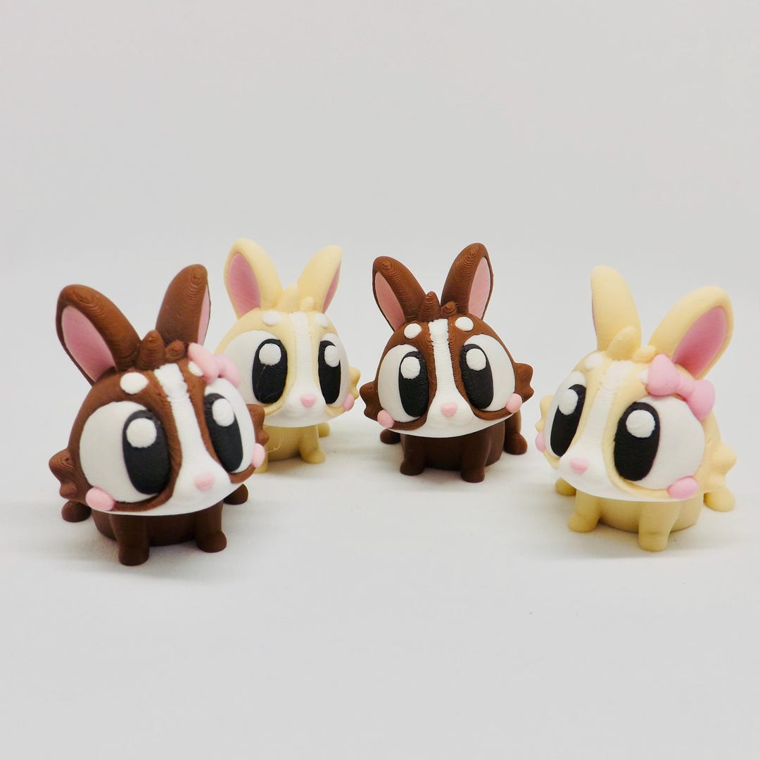 Cute Baby Rabbit | 3D Rabbit Toy | Articulating Sensory Rabbit | Flexi ...