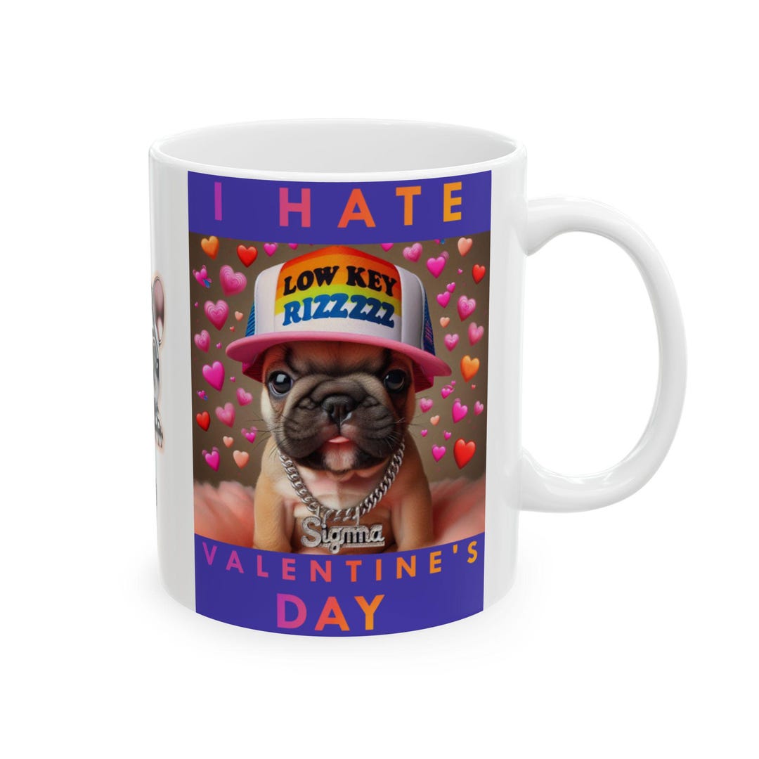 I Hate Valentine's Day, French Bulldog With Sigma Drip Rizz, Gen Z Gen ...