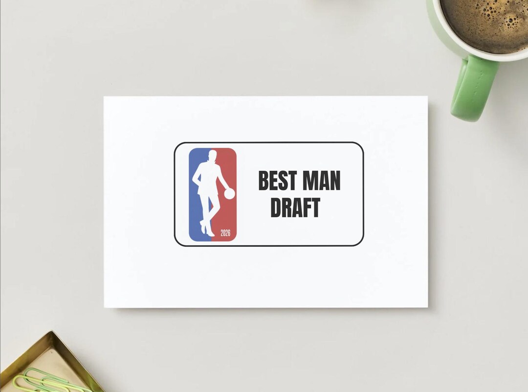 Best Man NBA DIY Draft Proposal Tag Digital Print, Instant Download - Etsy