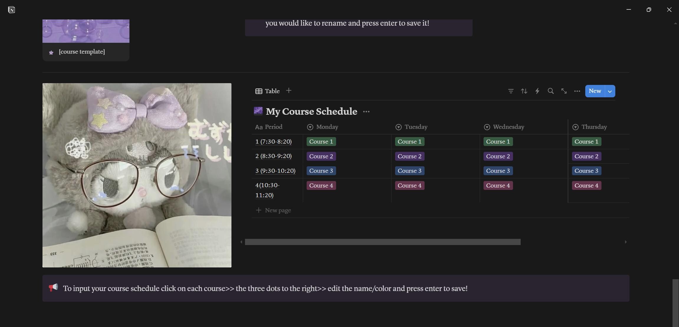 Violet Veil Academic Notion Template - Etsy