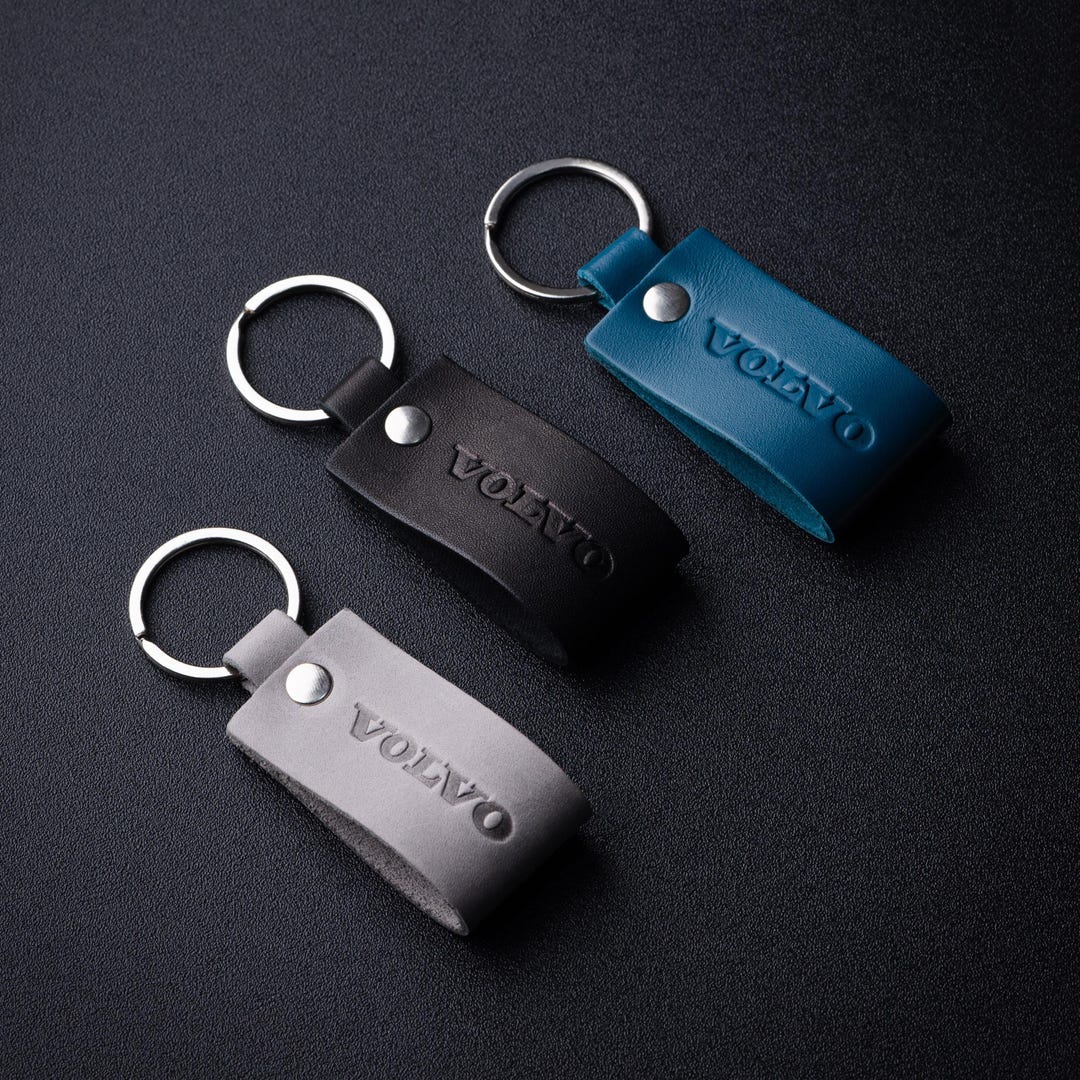Volvo Leather Keyring High Quality Leather - Etsy