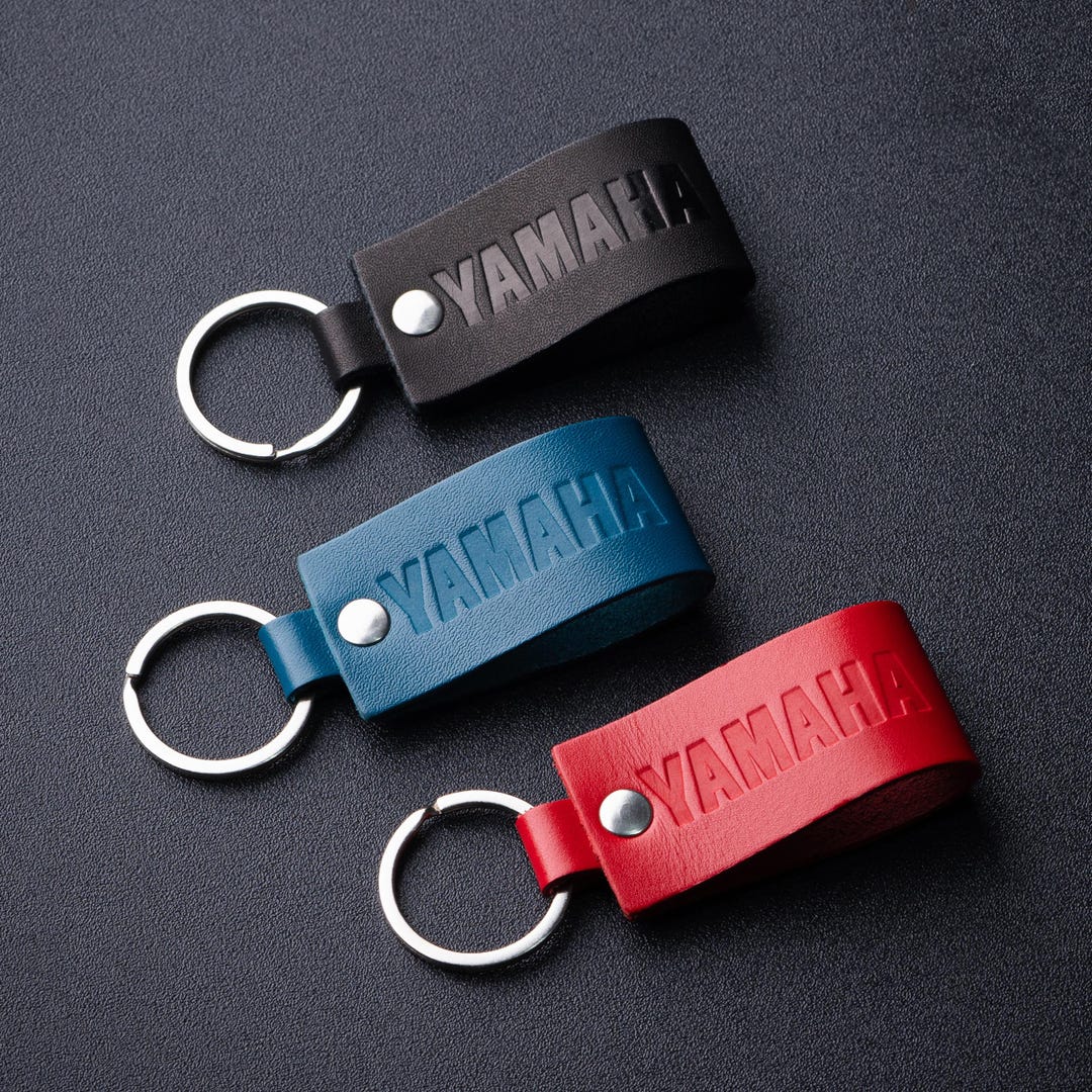 Leather Keyring Suitable for YAMAHA | Motorcycle Crazy Horse High ...