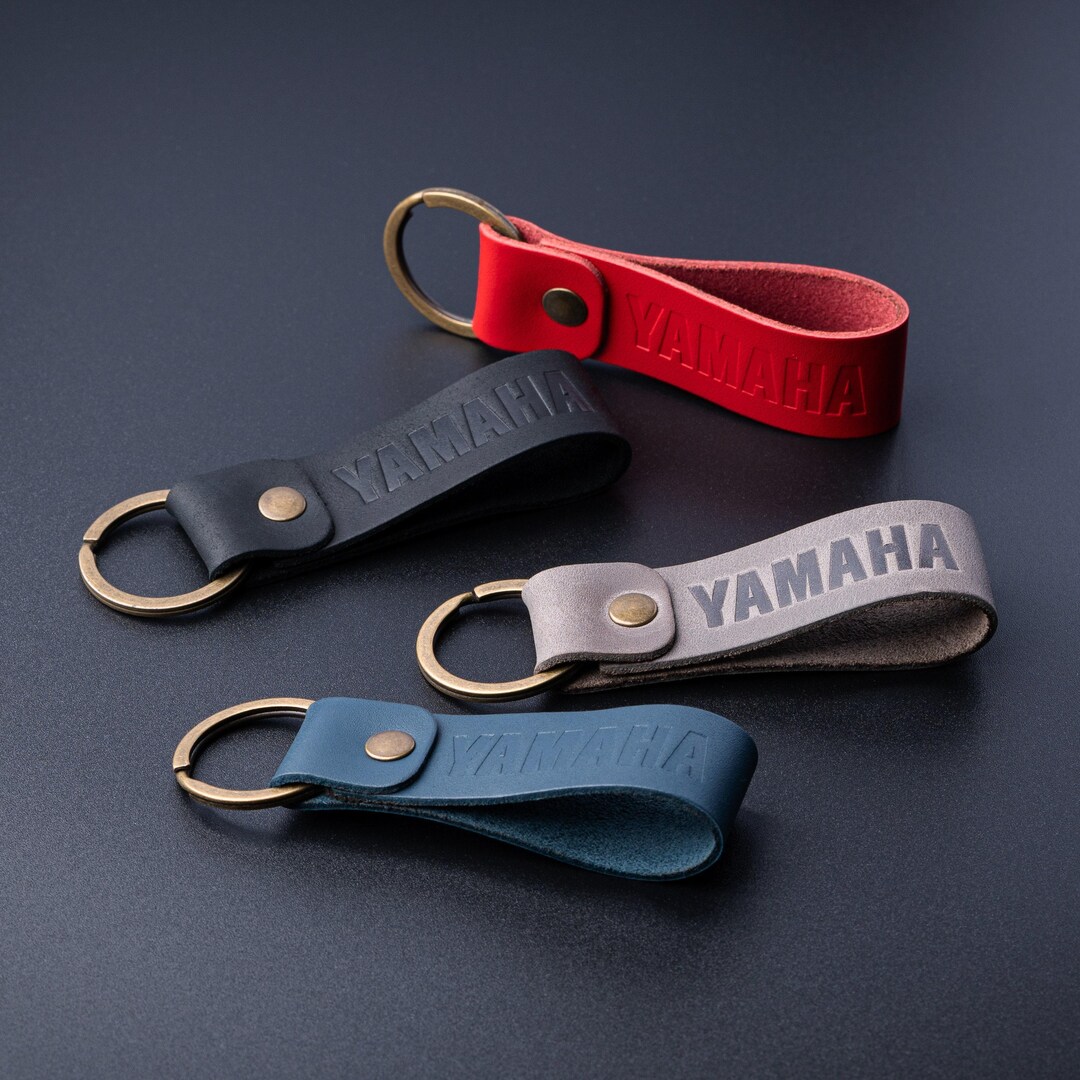Yamaha Motorcycle Style Keyring Crazy Horse or Full Grain High Quality ...