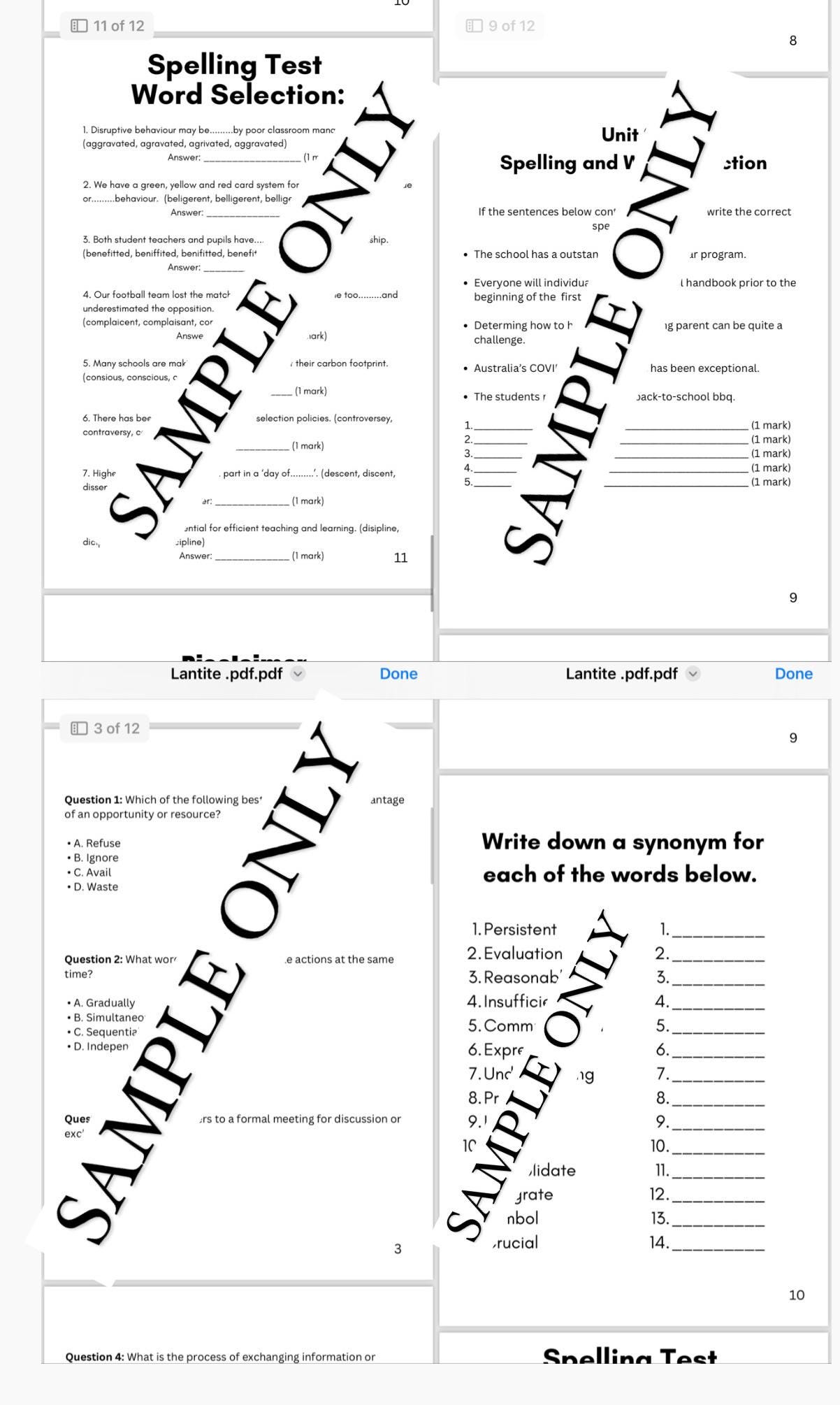 Literacy Lantite Practice Sheets - Etsy