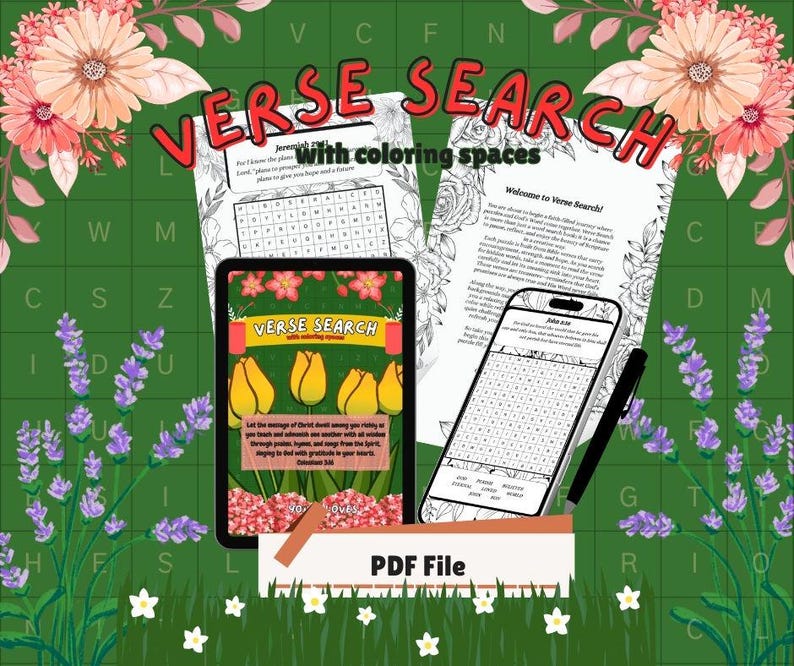 Bible Verse Word Search & Coloring Pages: 60 Christian Activity Sheets ...