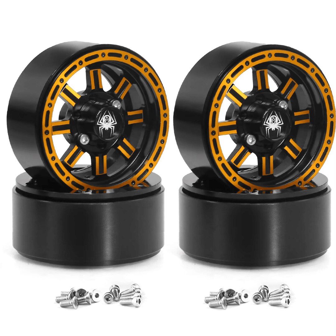 RC Car Wheels 1 10 and 1 16 Scale Alloy Wheel Rims Spider 8spoke 12mm ...