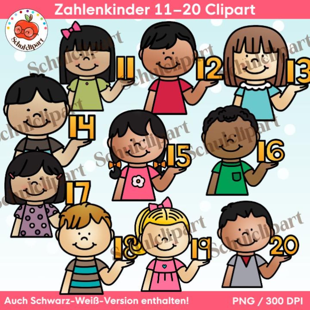Zahlen Clipart 11-20 Zahlen Clipart Für Lehrer & Kita Learn More About ...