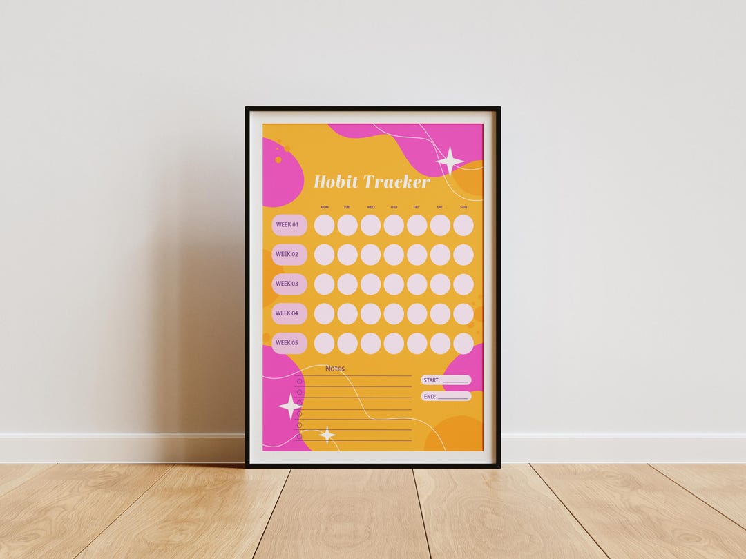 Kids Habit Tracker Printable | Digital Habit Chart for Children ...