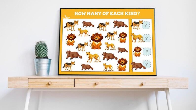 Printable Animal Counting Worksheets for Kids Fun and Educational PDF ...