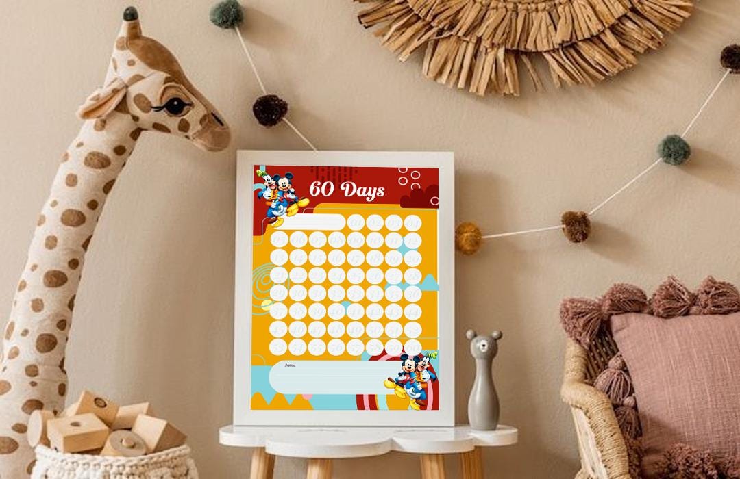 60-day Habit Tracker Printable | Minimalist Daily Goal Chart ...