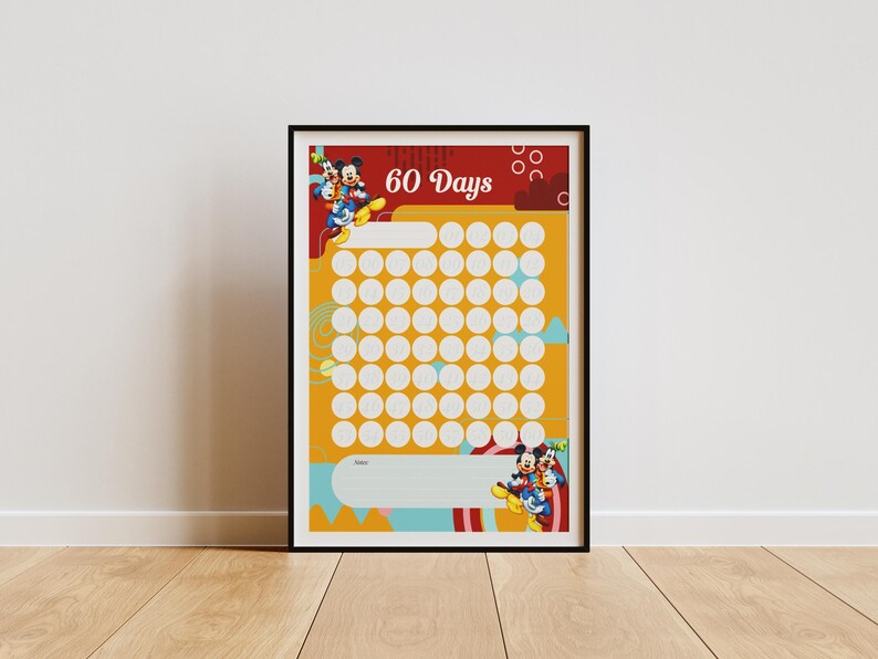 60-day Habit Tracker Printable | Minimalist Daily Goal Chart ...