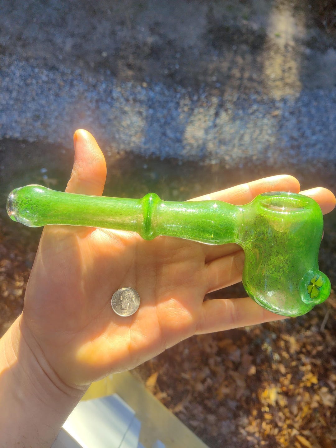 Shamrock St. Patrick's Day Lucky Irish Hammer Pipe for Tobacco Smoking ...