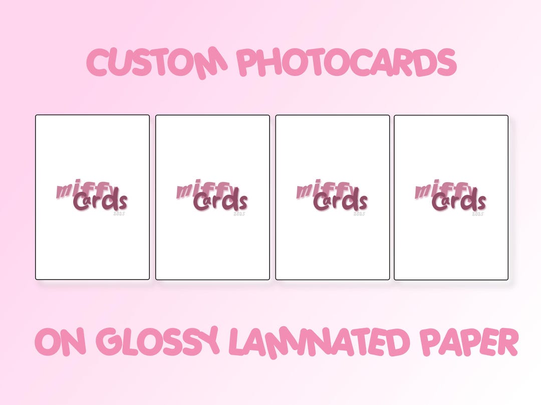 CUSTOM Photocards | Includes Freebies - Etsy