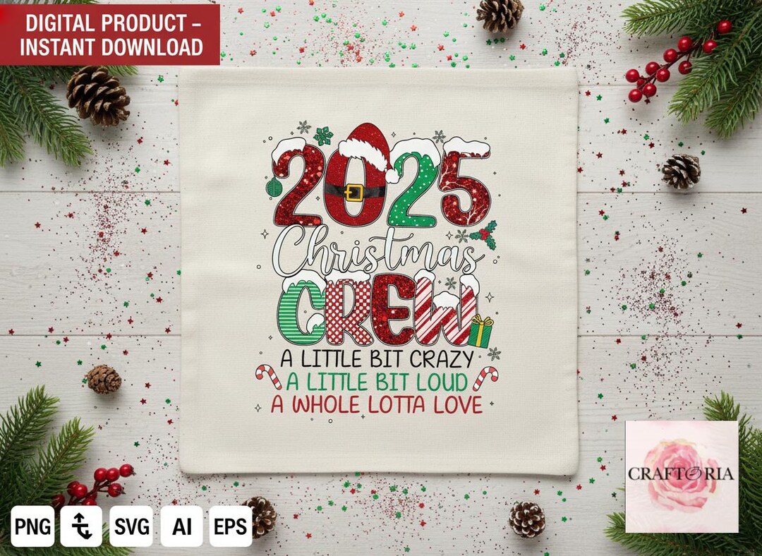 Christmas Crew 2025 PNG, Family Holiday Design (digital Download) - Etsy