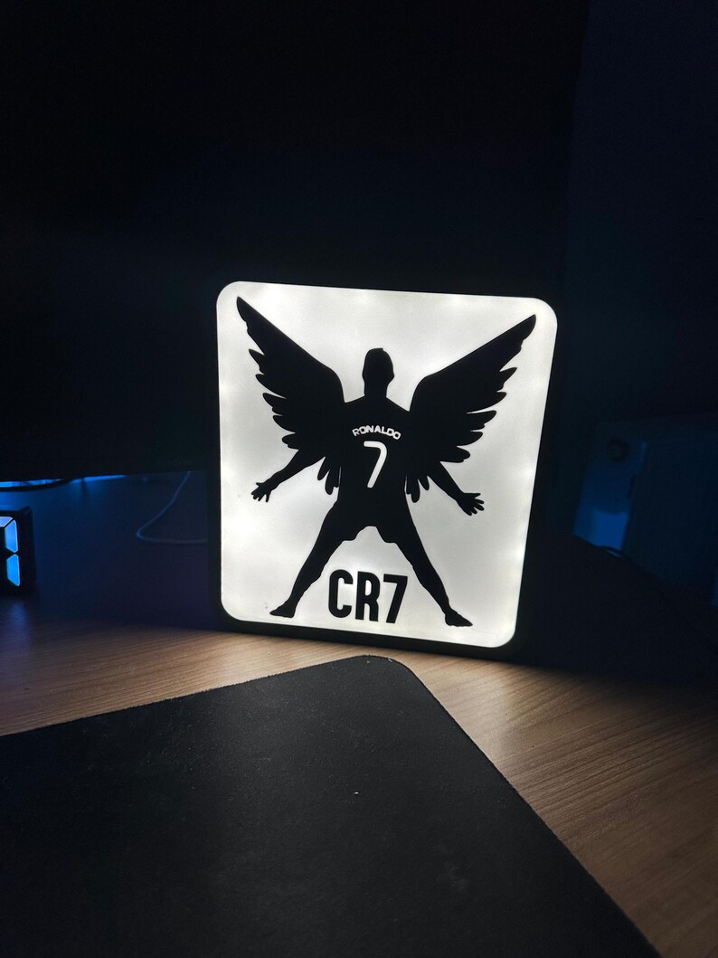 Cristiano Ronaldo CR7 Lightbox - Etsy