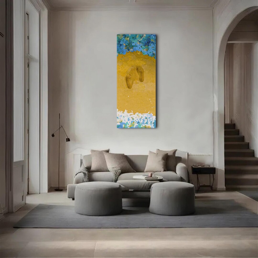 Sand Footprint Abstract Art 'the Human Trace in the Universe Nº8 ...