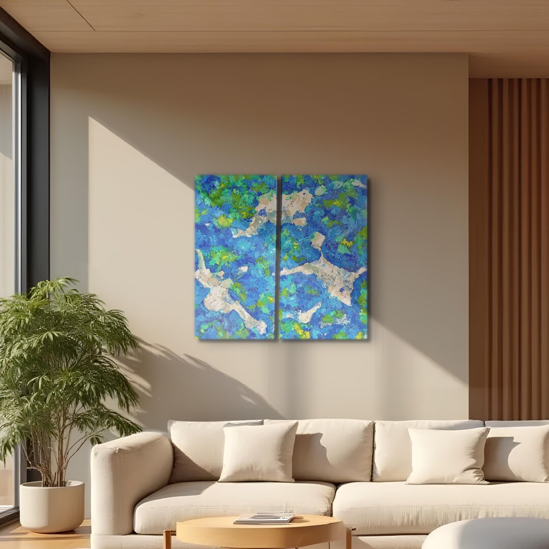 Maritime Wall Art, Textured Painting, Mystic Painting, Textured Artwork ...