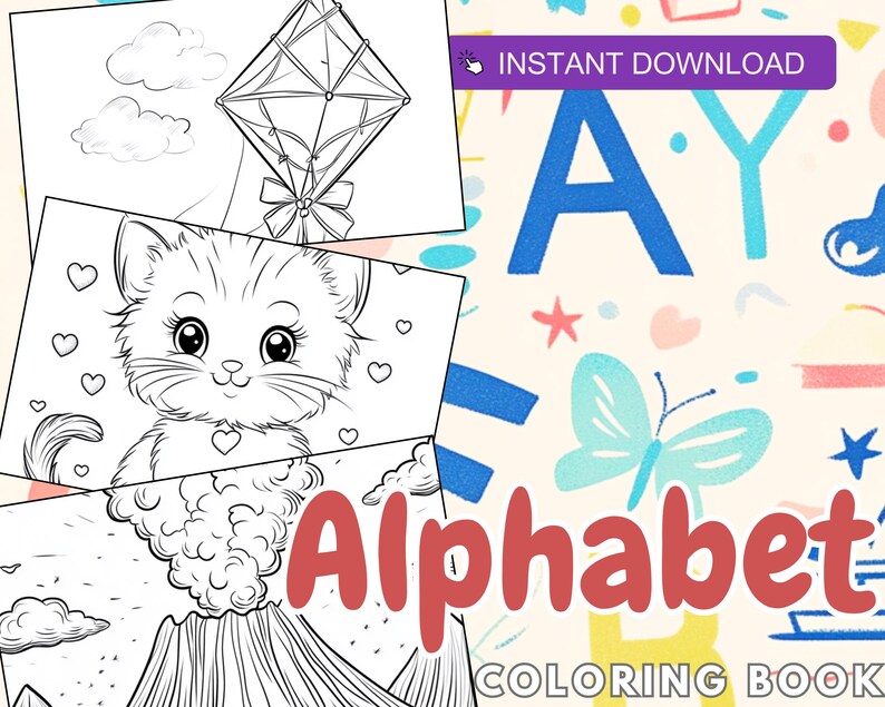 ABC Book Coloring Alphabet Worksheets Alphabet Coloring Pages Alphabet ...