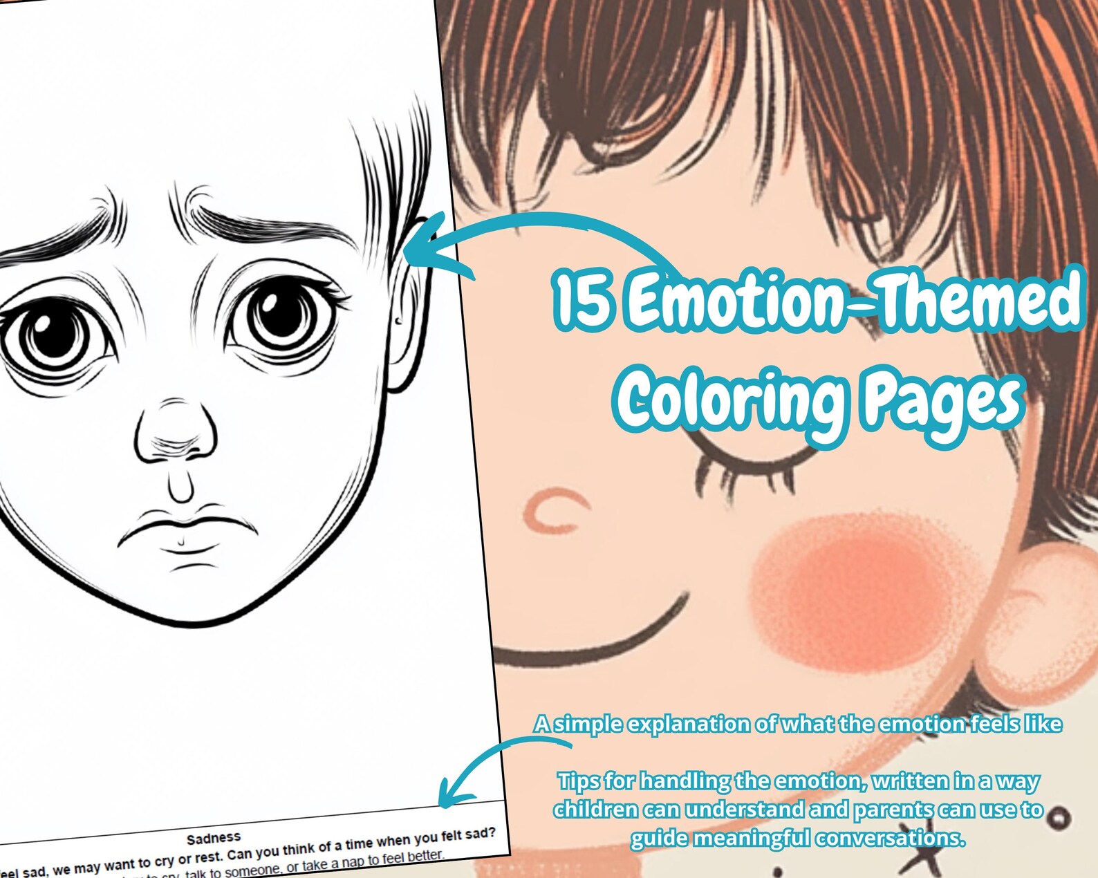 Emotion Coloring Pages Emotions Coloring Pages Emotions Coloring Sheet ...